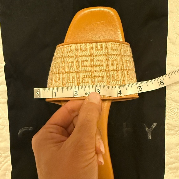 Givenchy | Shoes | Givenchy 4g Womens Raffia Logo Slide Sandals 95 ...